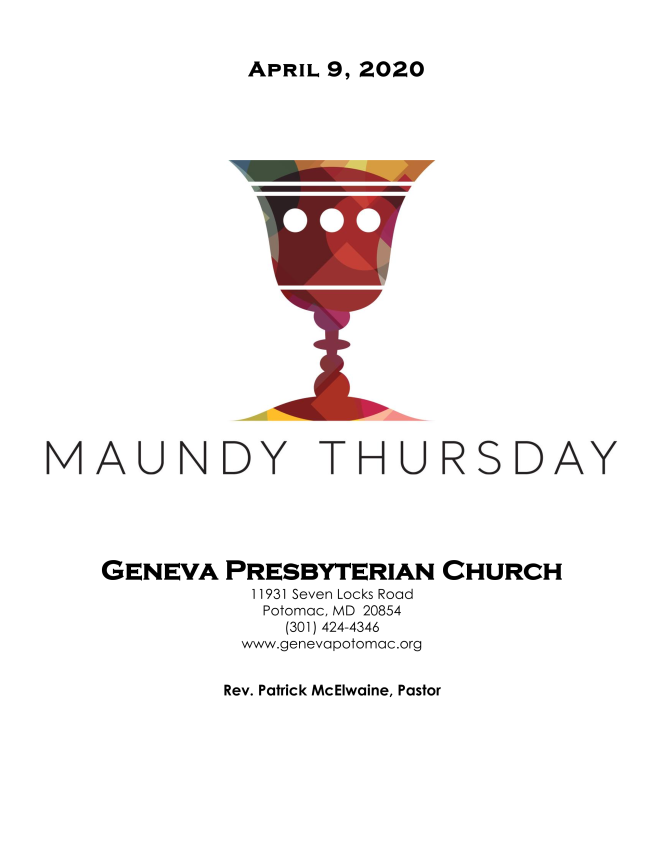 Holy Week Bulletins & Communion Prep