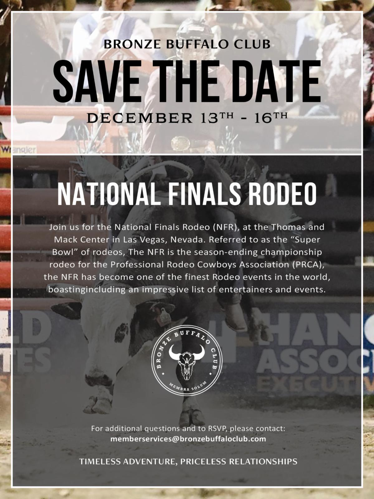 Save the Date: National Finals Rodeo