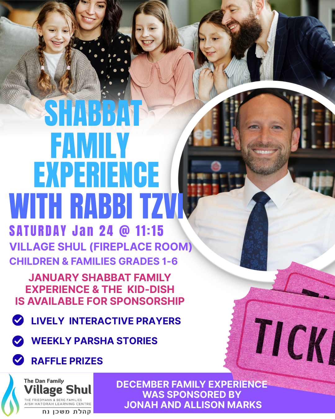 Shabbos Bulletin & Last Chance to Join Us to Welcome Shabbat Together ...
