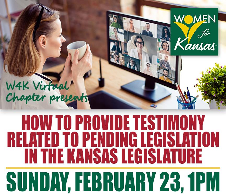 W4K Virtual Chapter instructs "How to Provide Testimony Related to ...