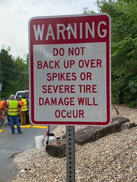 Traffic Notice: Spikes are Operational at the Balboa Gate Exit
