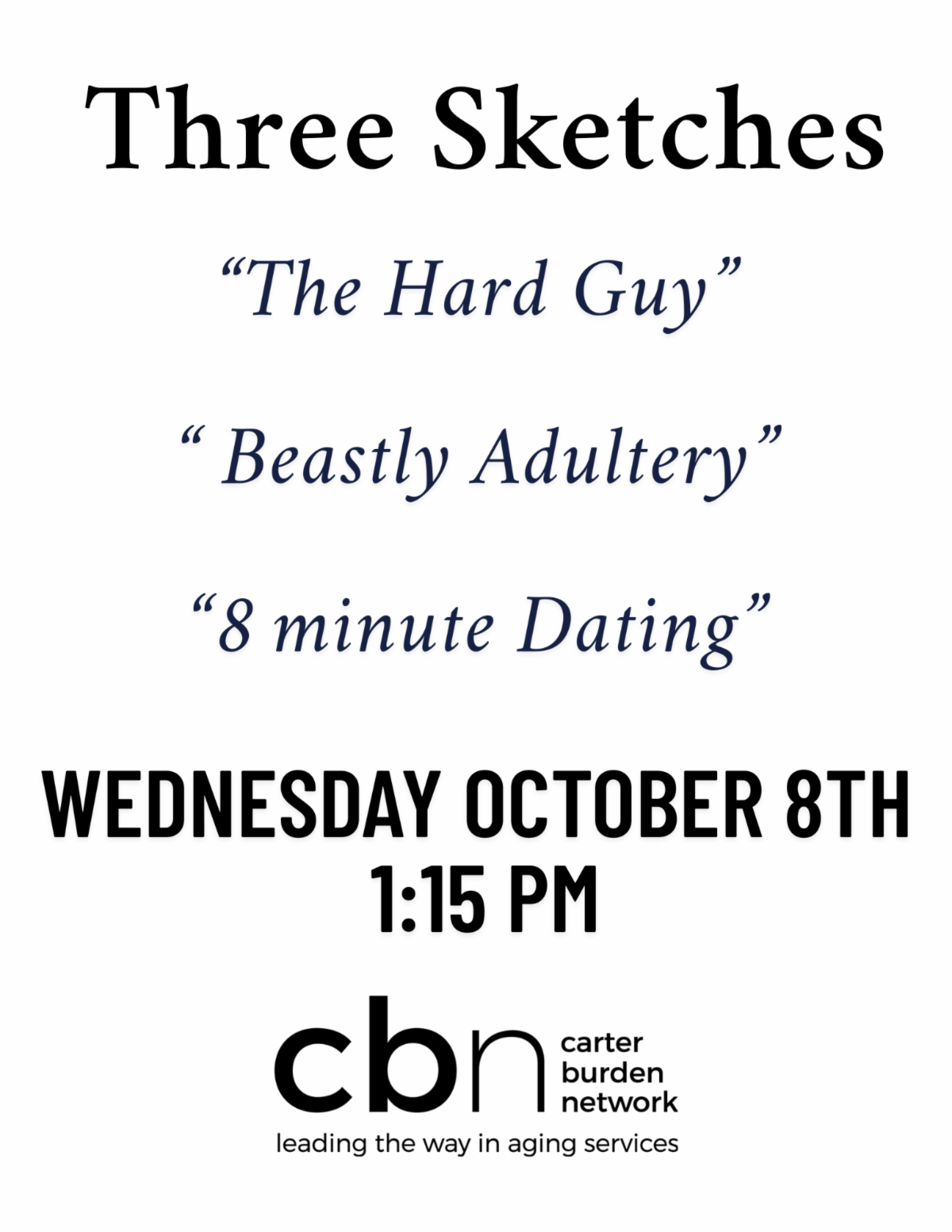 Upcoming Classes and Programming from CBN!