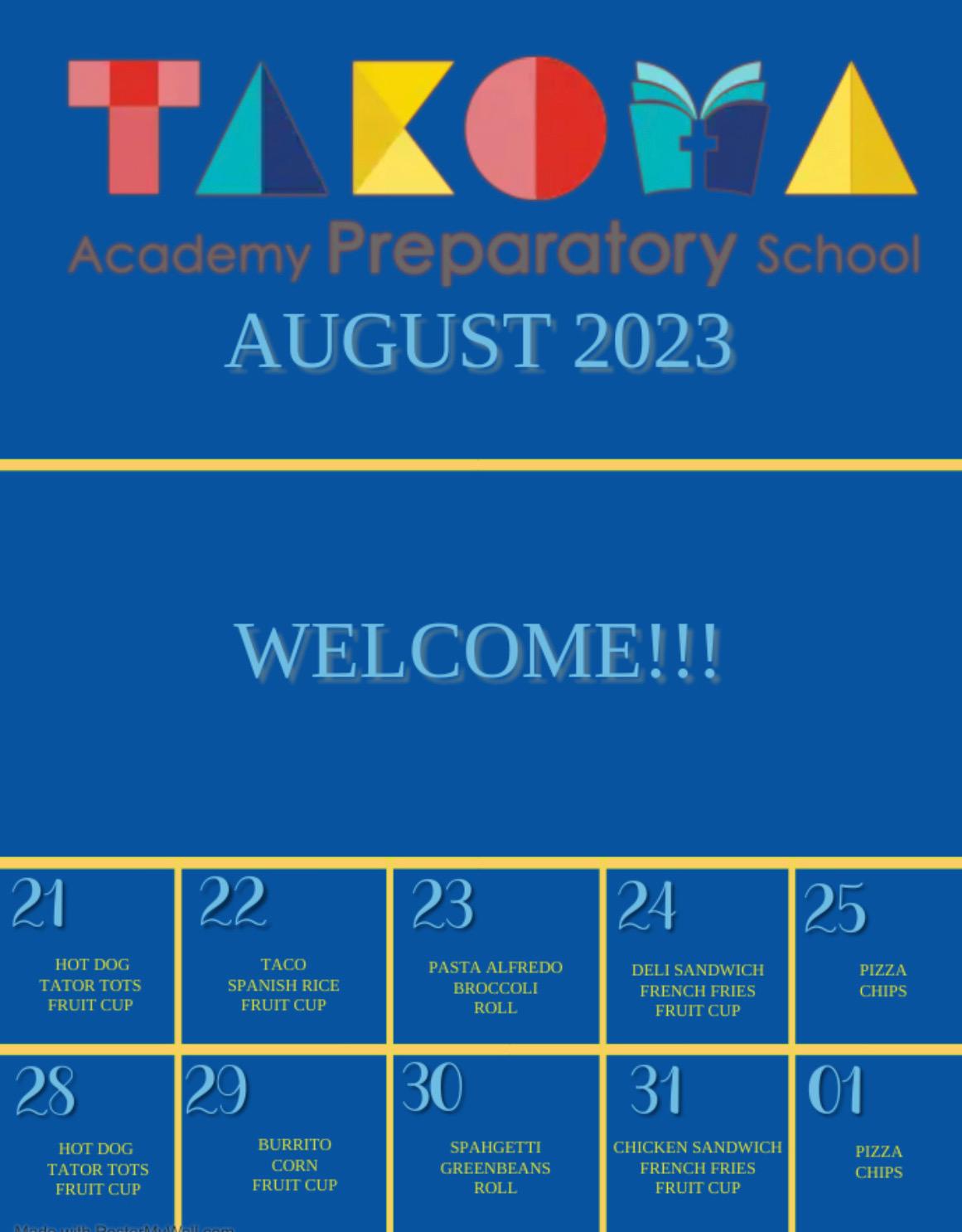 TA Prep Back to School Newsletter 8-4-2023