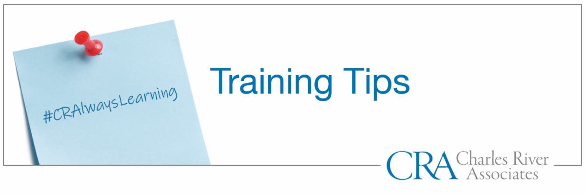 CRA Training Tips - Development Roadmap: Setting Goals for the Year Ahead