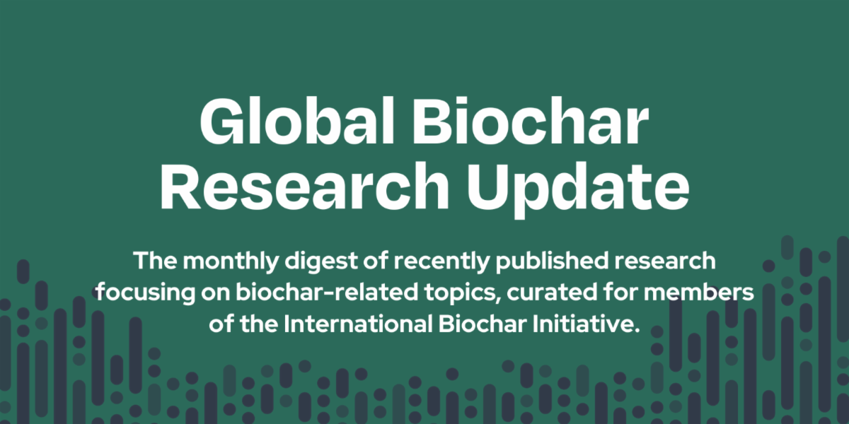 Monthly Biochar Research Update 📄 October 2023