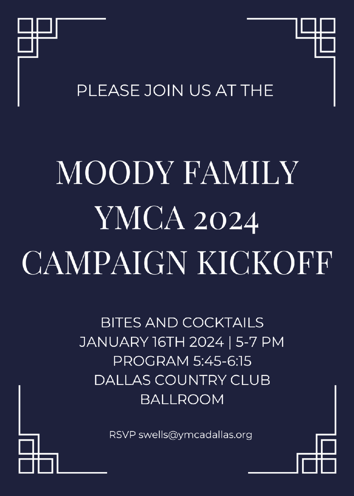 Moody YMCA - Campaign Kickoff Moody YMCA - Campaign Kickoff