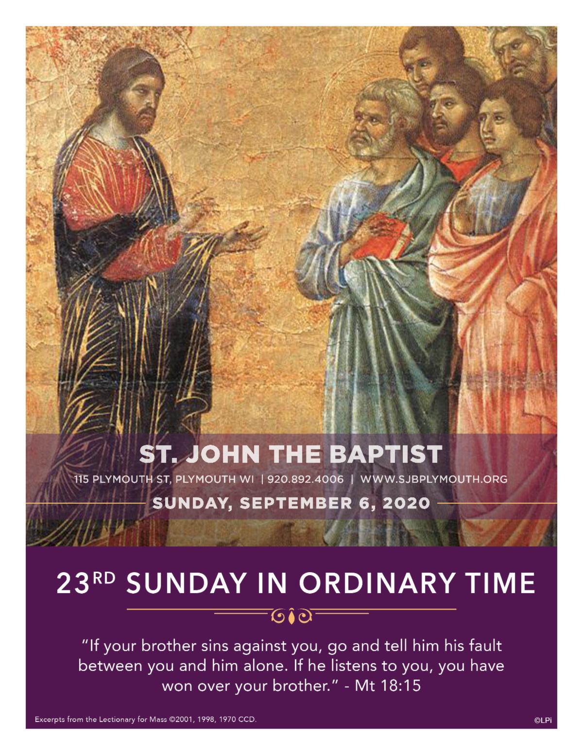 23nd Sunday in Ordinary Time