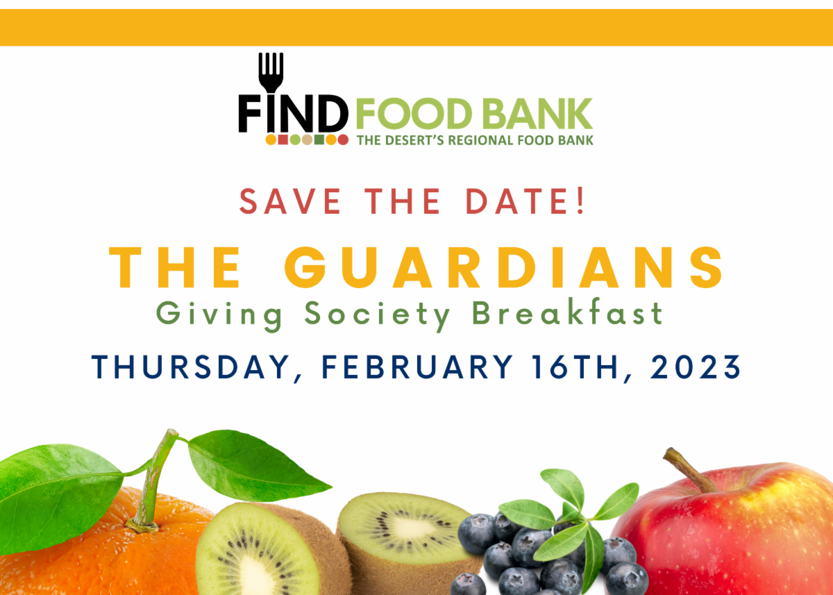 FIND Food Bank The Guardians: Giving Society Breakfast on Thursday ...