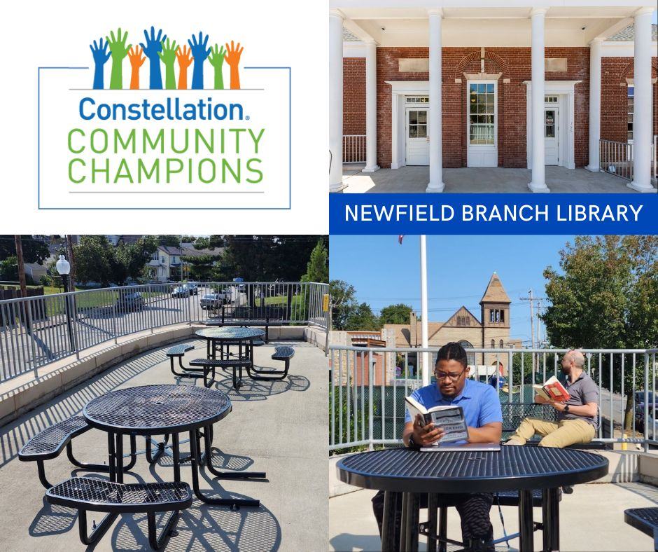 Celebrate Library Card Sign Up Month and Newfield opens Outdoor Reading ...