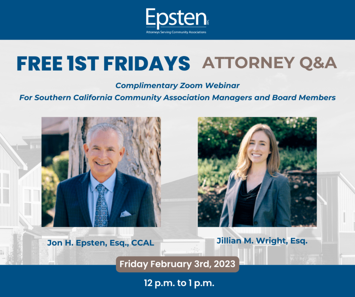 Epsten, APC Legal Update - January 24, 2023