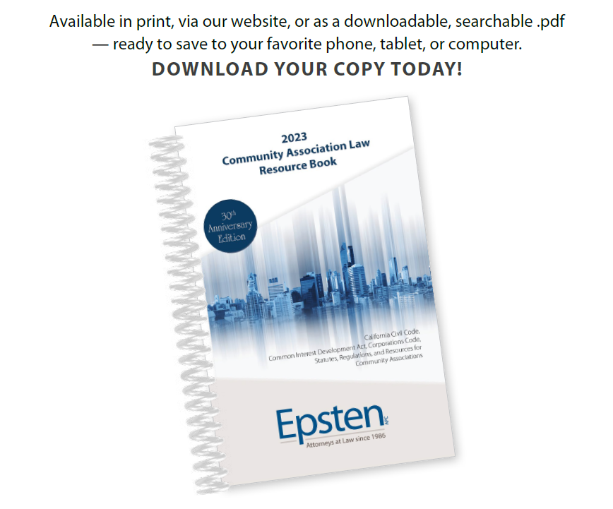 Epsten, APC Legal Update - January 24, 2023