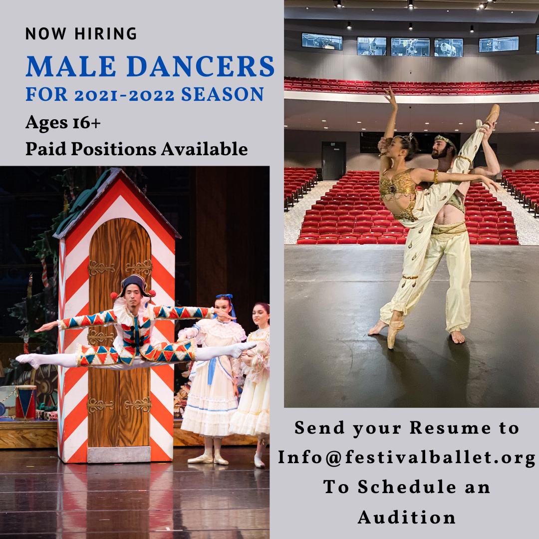 Now Hiring Male Dancers for 2021-2022 Season