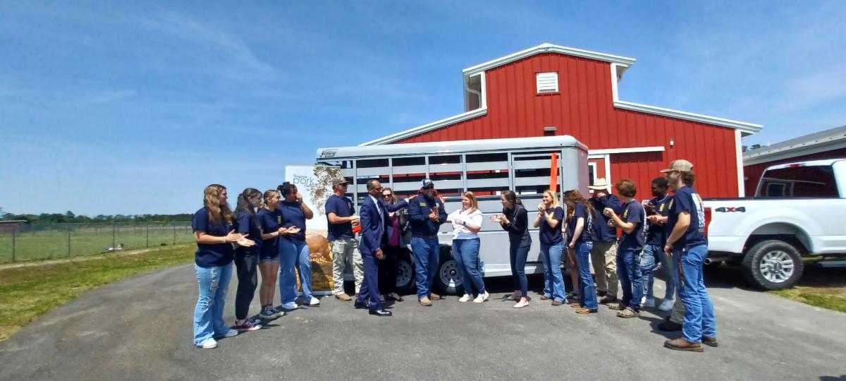 IOW Agricultural Land Lab Educational Trailer Ribbon Cutting
