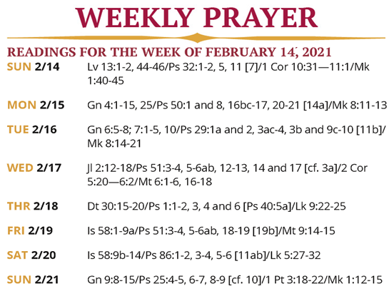 A Reflection on the Daily Readings by Deacon Mike Manno