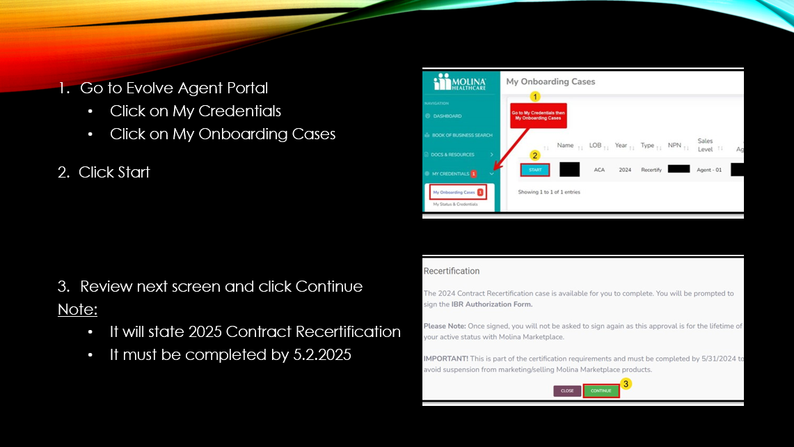 FINAL NOTICE: Complete your Molina Healthcare mandatory background check