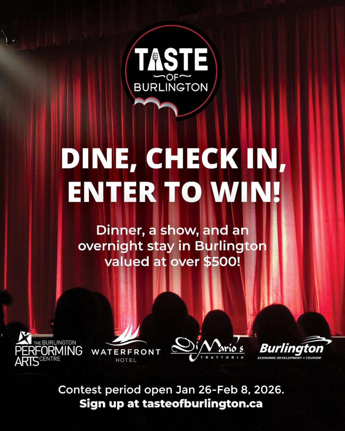 Sign up early for the FREE Burlington Taste Trail!