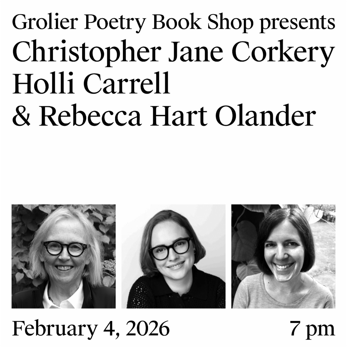 Christopher Jane Corkery, Holli Carrell and Rebecca Hart Olander ...