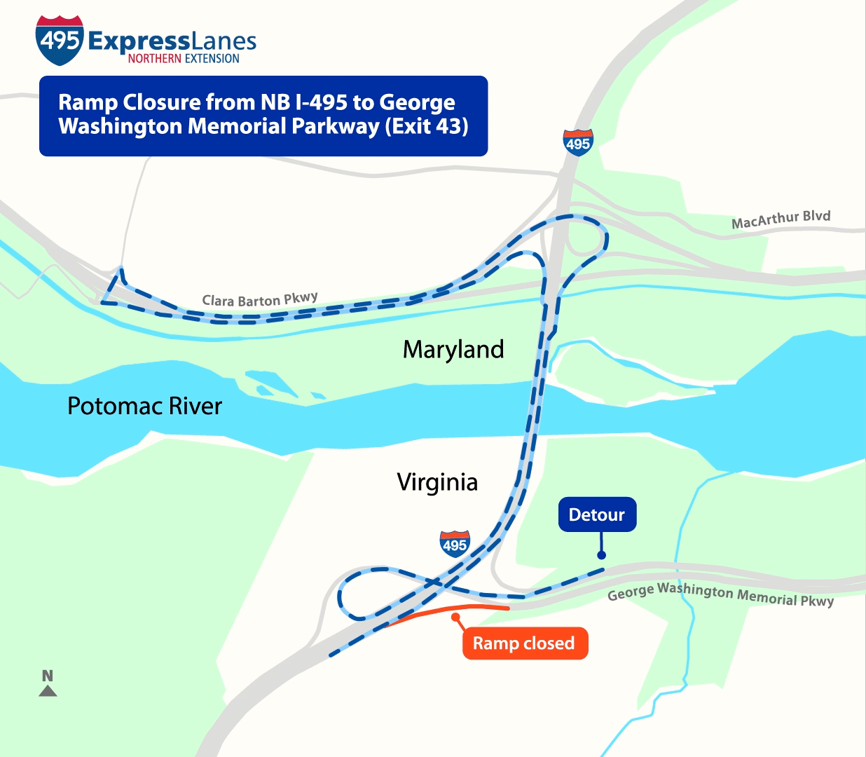 Nightly Triple-Lane Closures on Capital Beltway in McLean and Ramp from ...