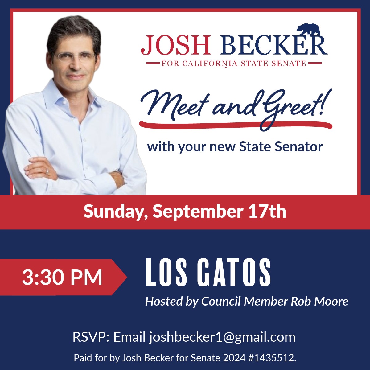 Meet & Greet with State Senator Josh Becker