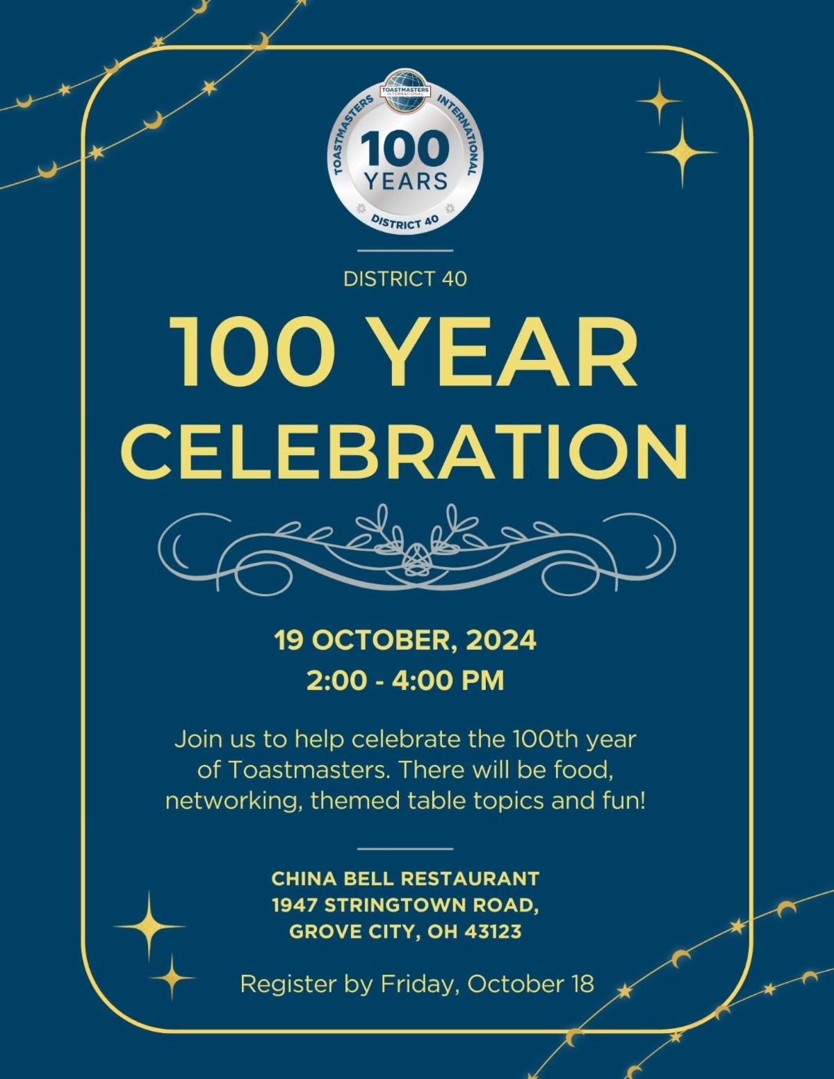 District 40 Centennial Celebration