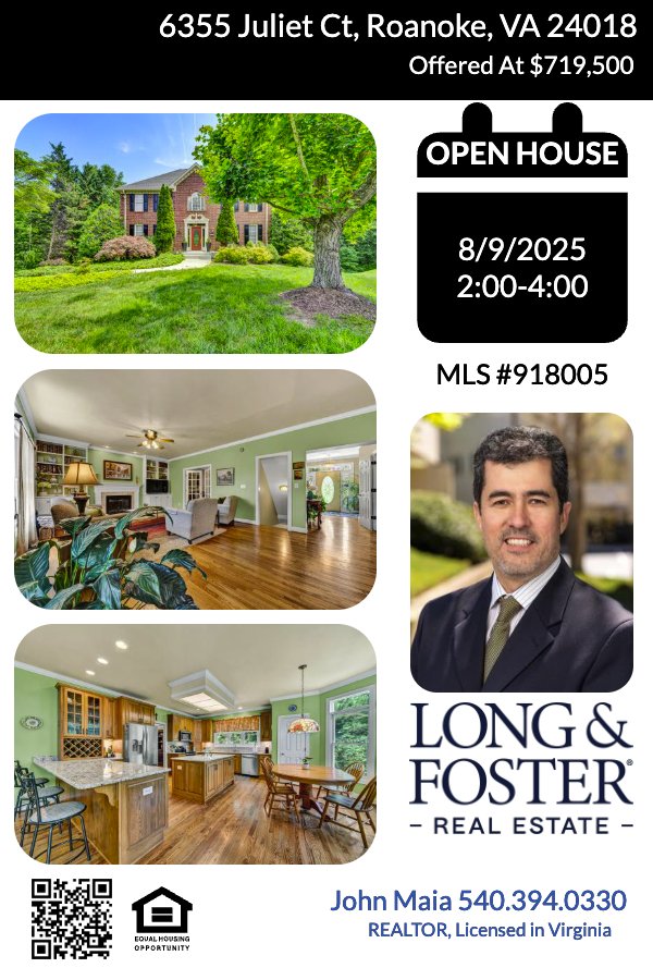 Saturday, Aug 9 - Featured Open Houses