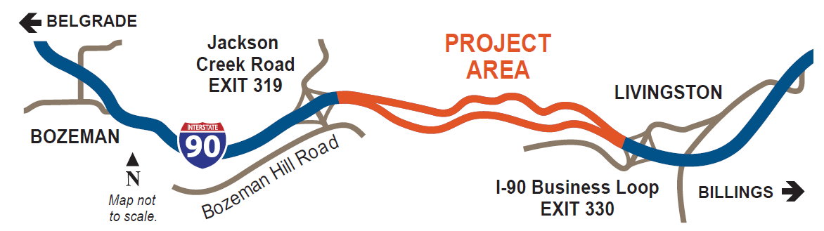I-90 Bozeman Hill to Livingston Project