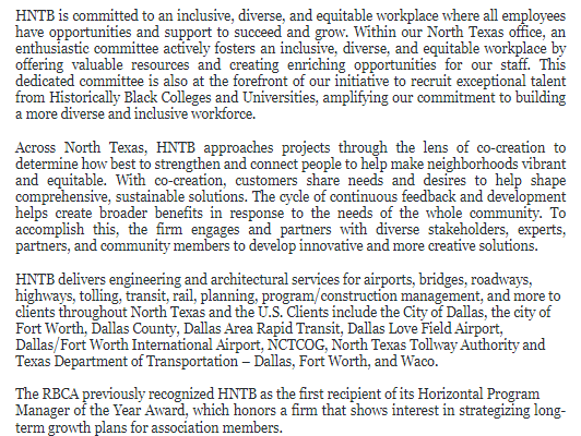 RBCA Member Highlight | HNTB | Empowering Black-Owned Firms