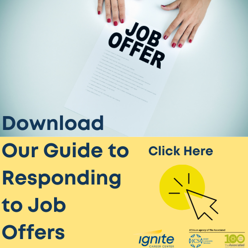 Three ways to respond to a job offer