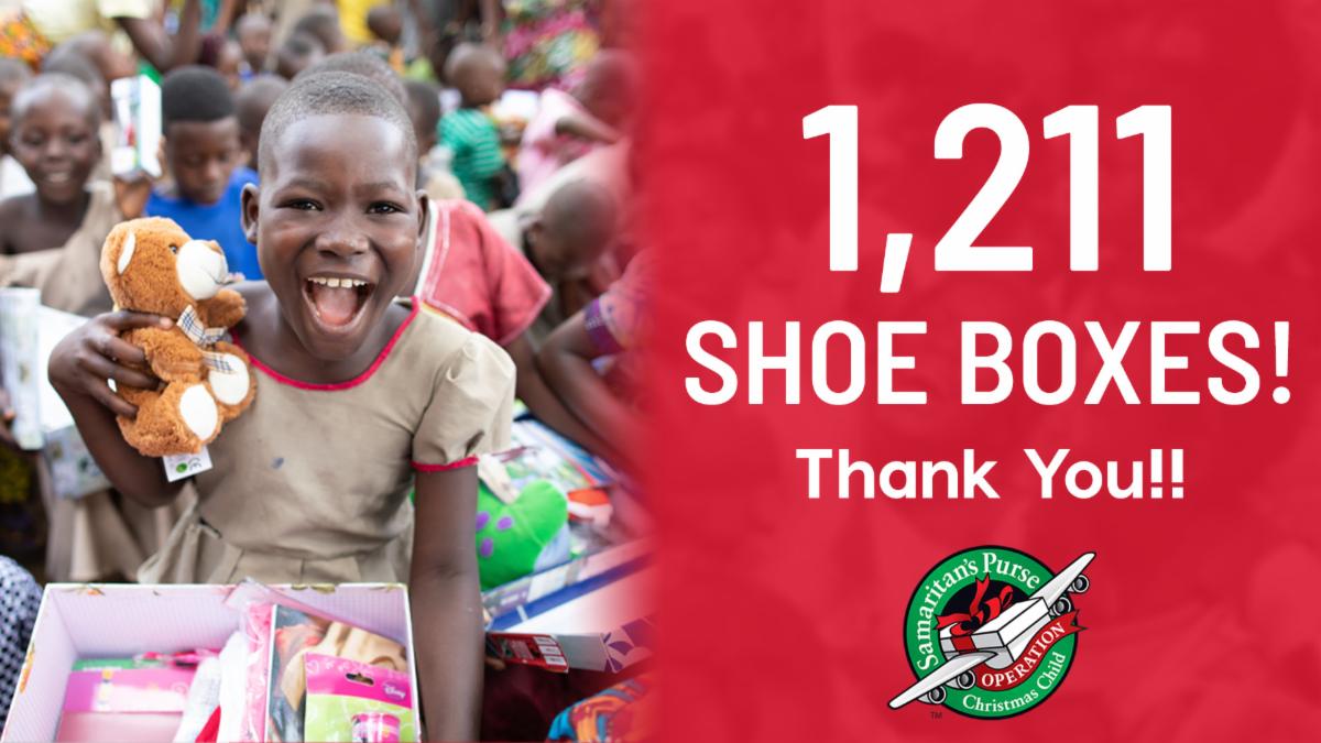 News & Updates + OCC Shoe Box Total!