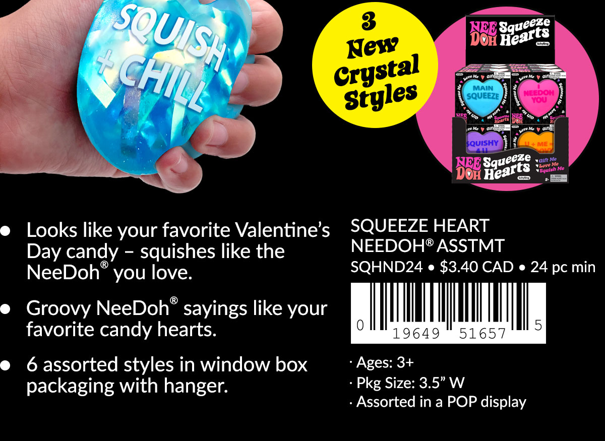 Schylling’s NeeDoh is back with new Valentine and Easter items! Limited ...