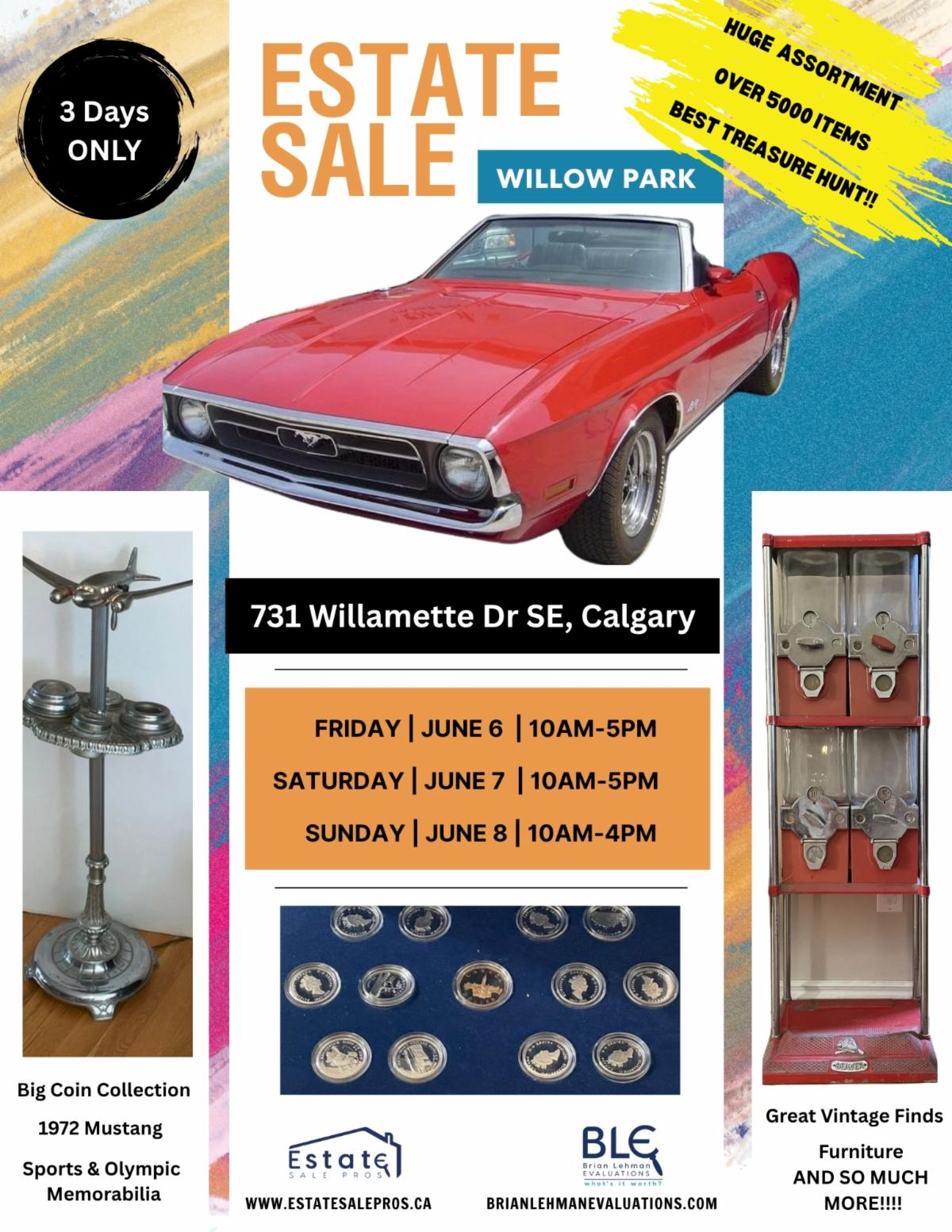 🚀50%OFF SUNDAY "Willow Park" ESTATE SALE LAST DAY 10 am - 4 pm June 6, 7 & 8