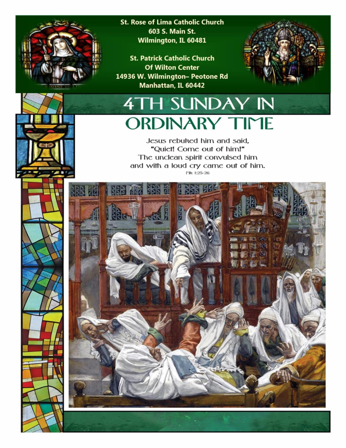 01.28.2024 The Fourth Sunday in Ordinary Time