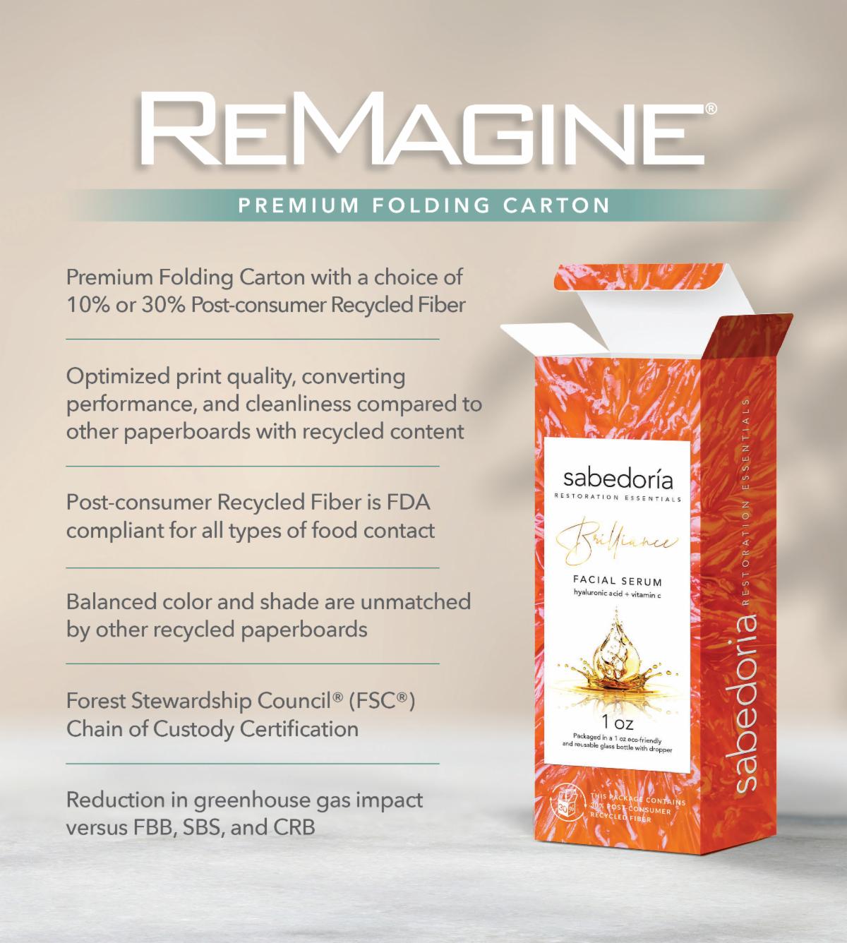 ReMagine Sustainable Premium Folding Carton
