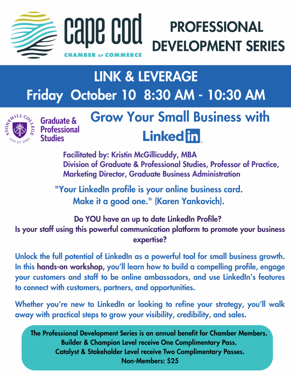 Cape Cod Chamber Member News & Events - September 17, 2025