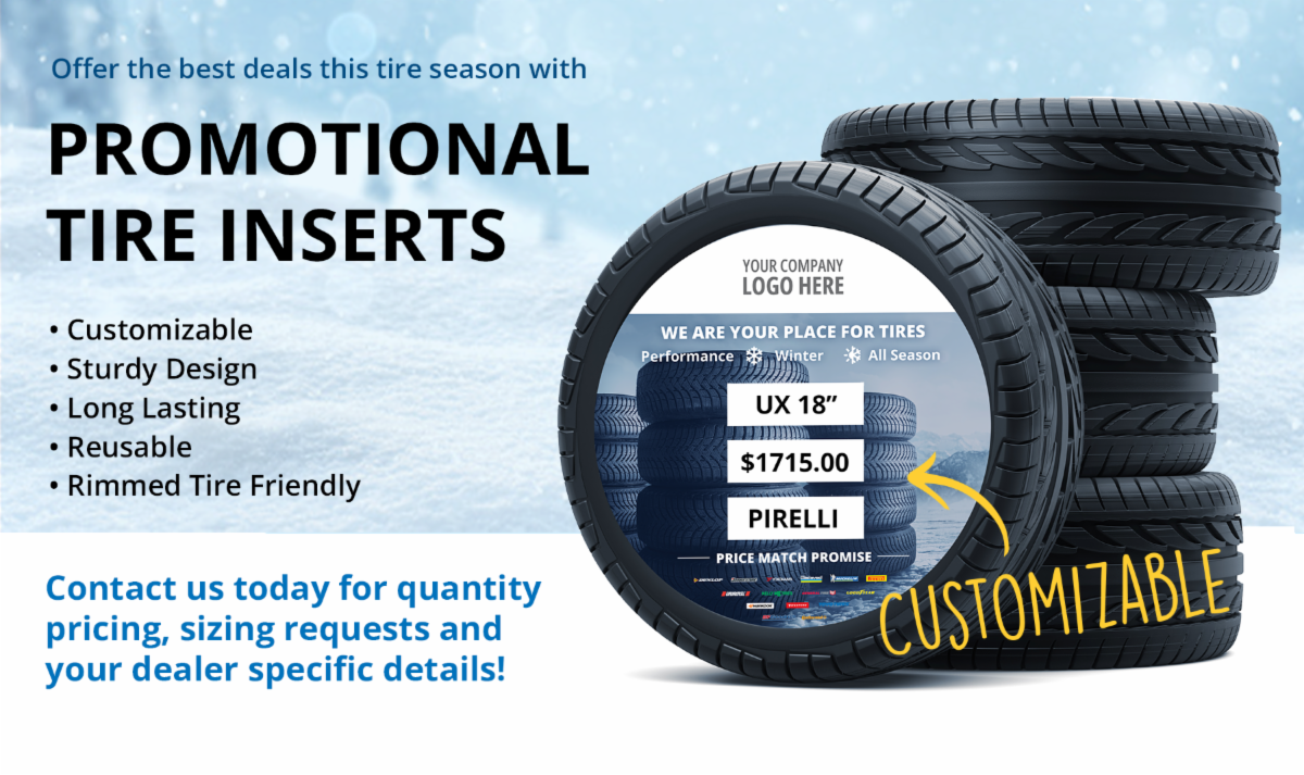 WINTER IS COMING - Promote your in-stock tires with ease!