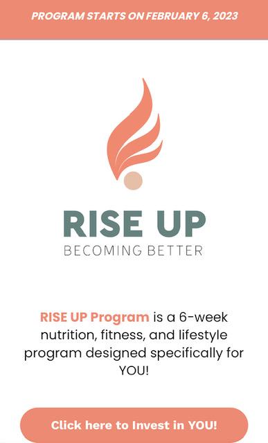 Early Bird Pricing Ends Today for out RISE UP Program...