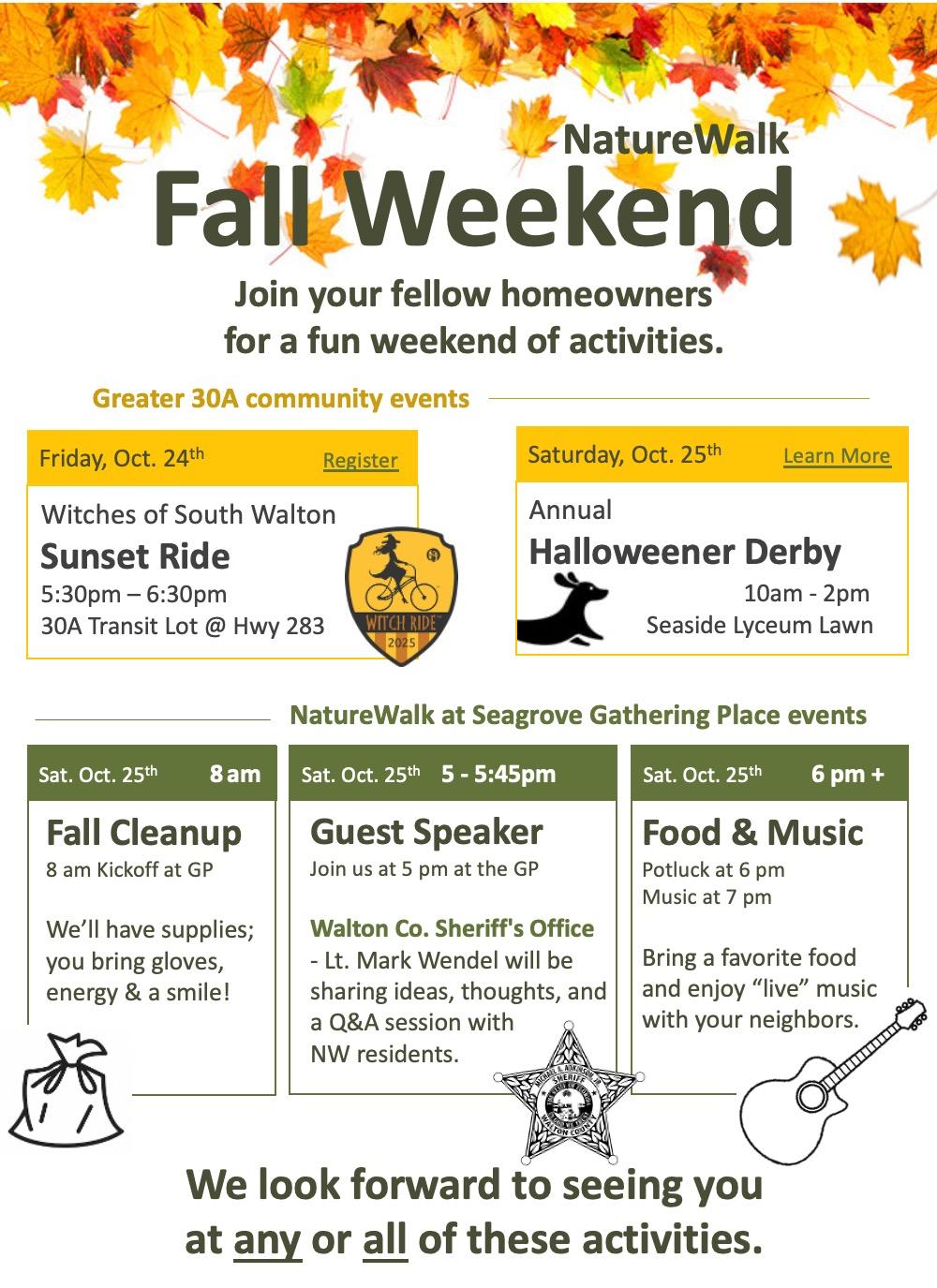 NatureWalk at Seagrove Newsletter - October 2025