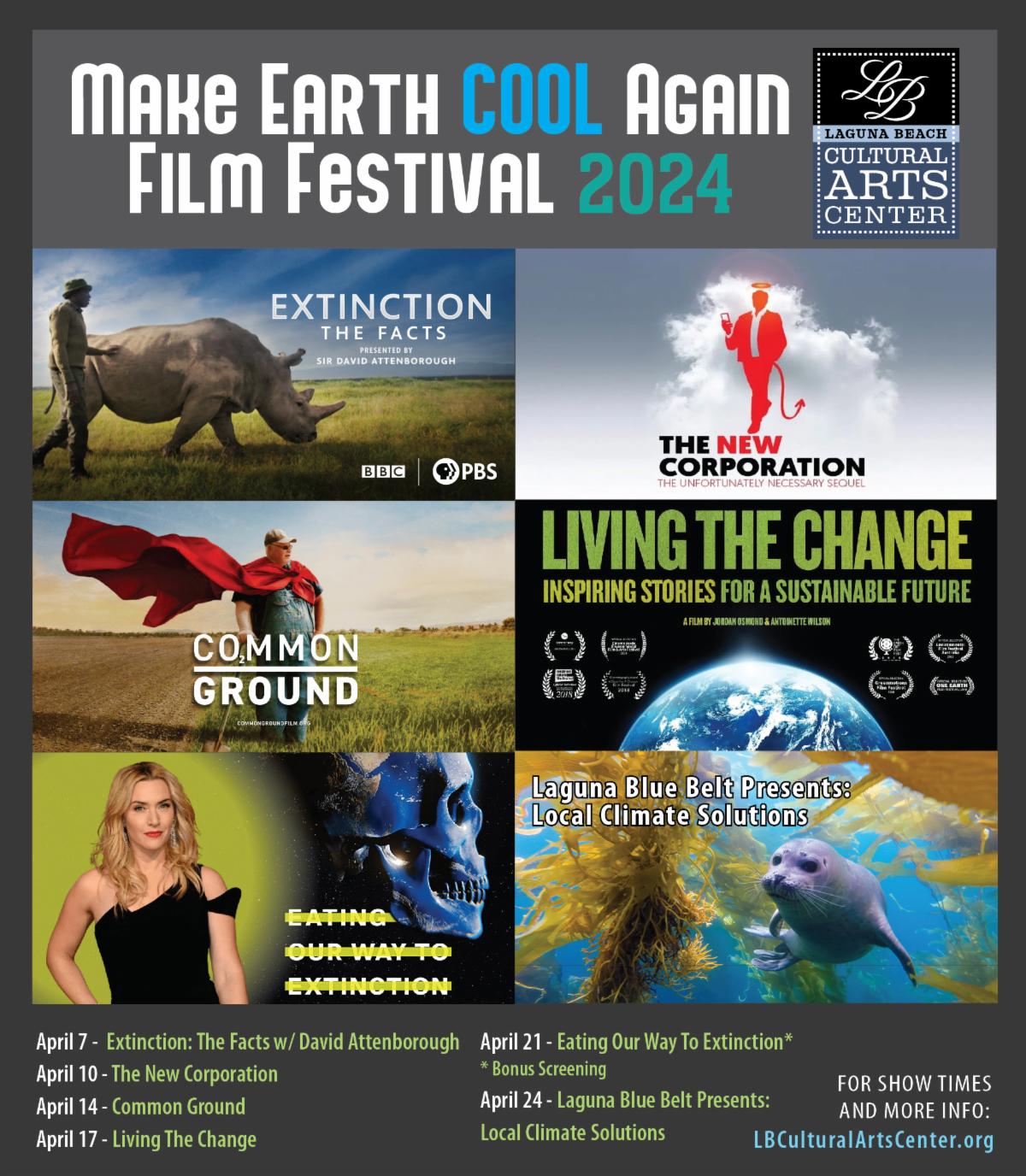 Make Earth COOL Again Film Festival | "Clickable" Calendar