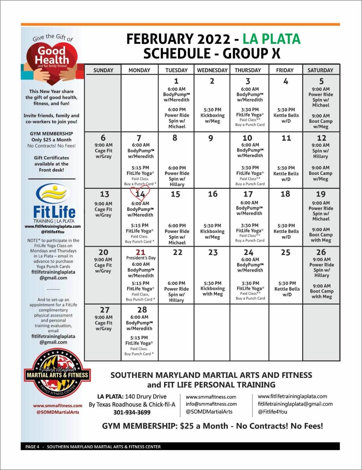 February Gym Newsletter