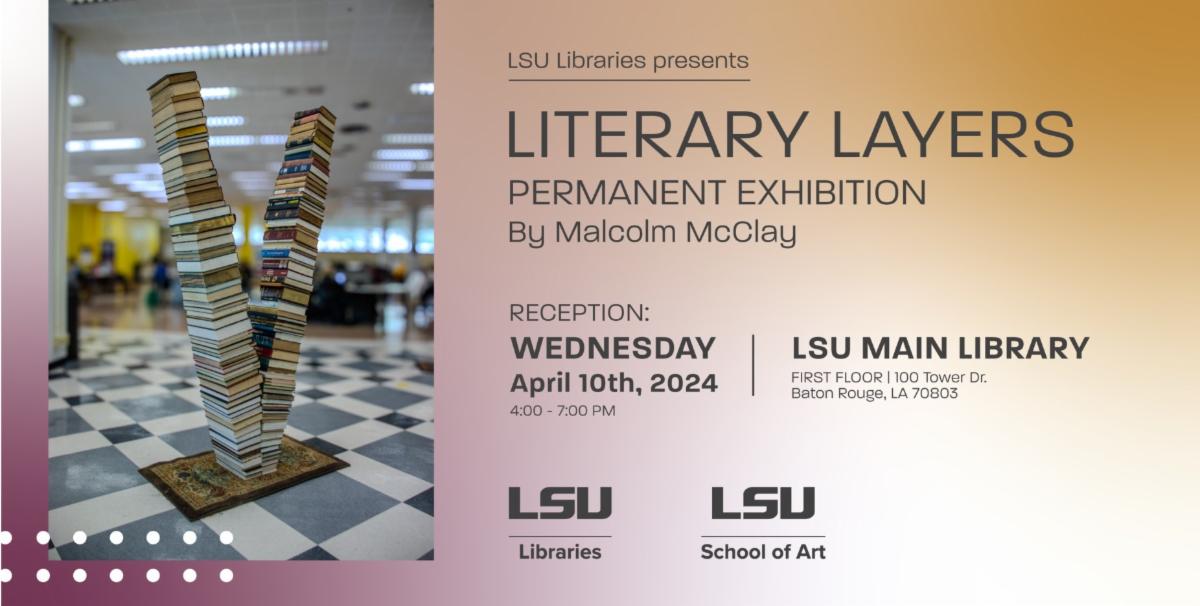 April 10: “Literary Layers” Reception