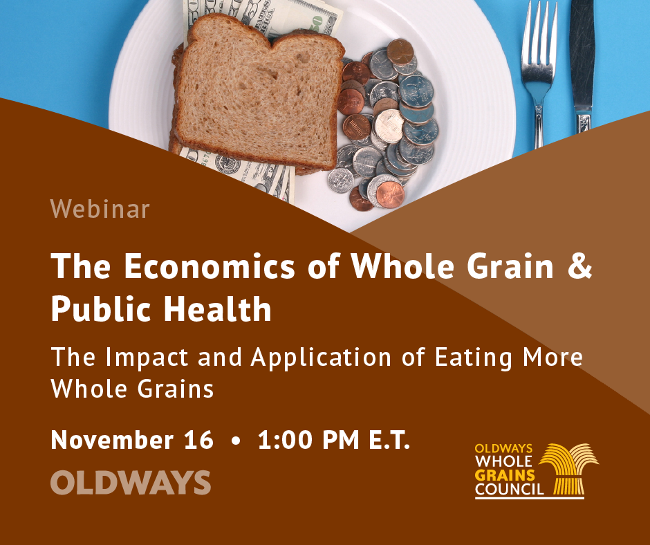 Register today! International Whole Grain Day Webinar - Nov. 16, 2021