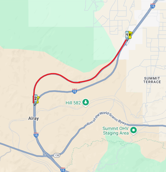 I-15 Road Maintenance Operation in the Cajon Pass 05/03