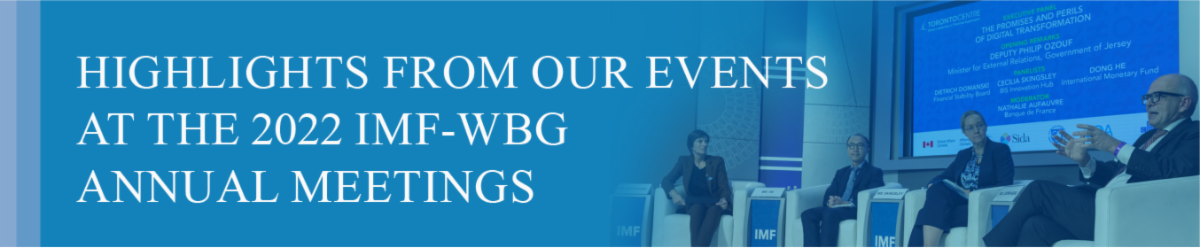 Highlights From Our Events at the 2022 IMF-WBG Annual Meetings