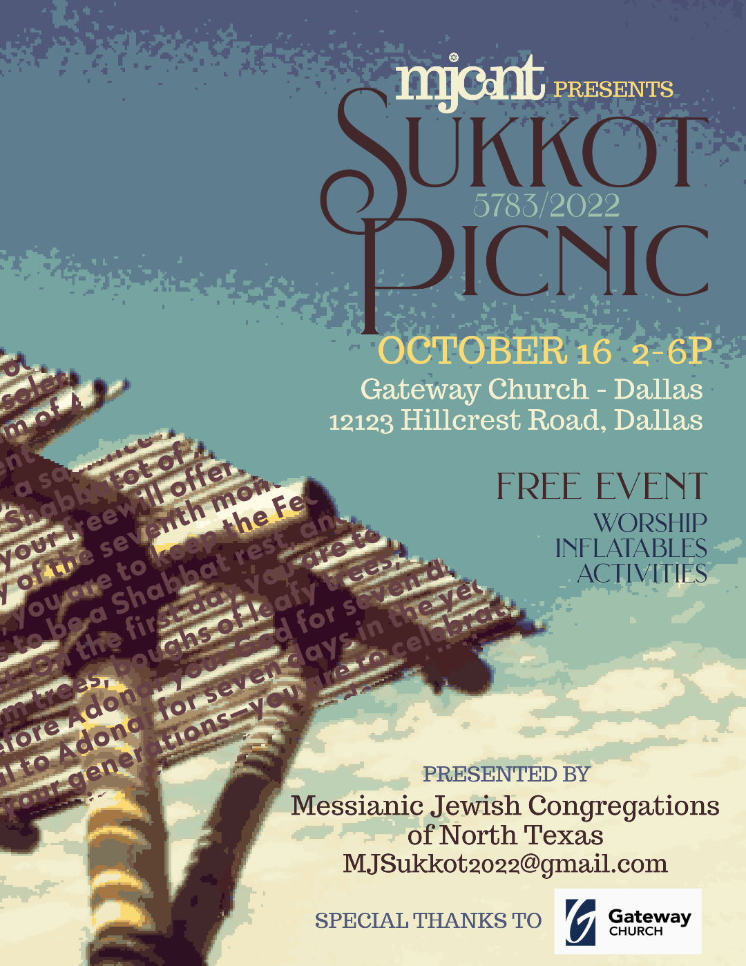 Eitz Chaim Congregation High Holy Day Schedule 2022