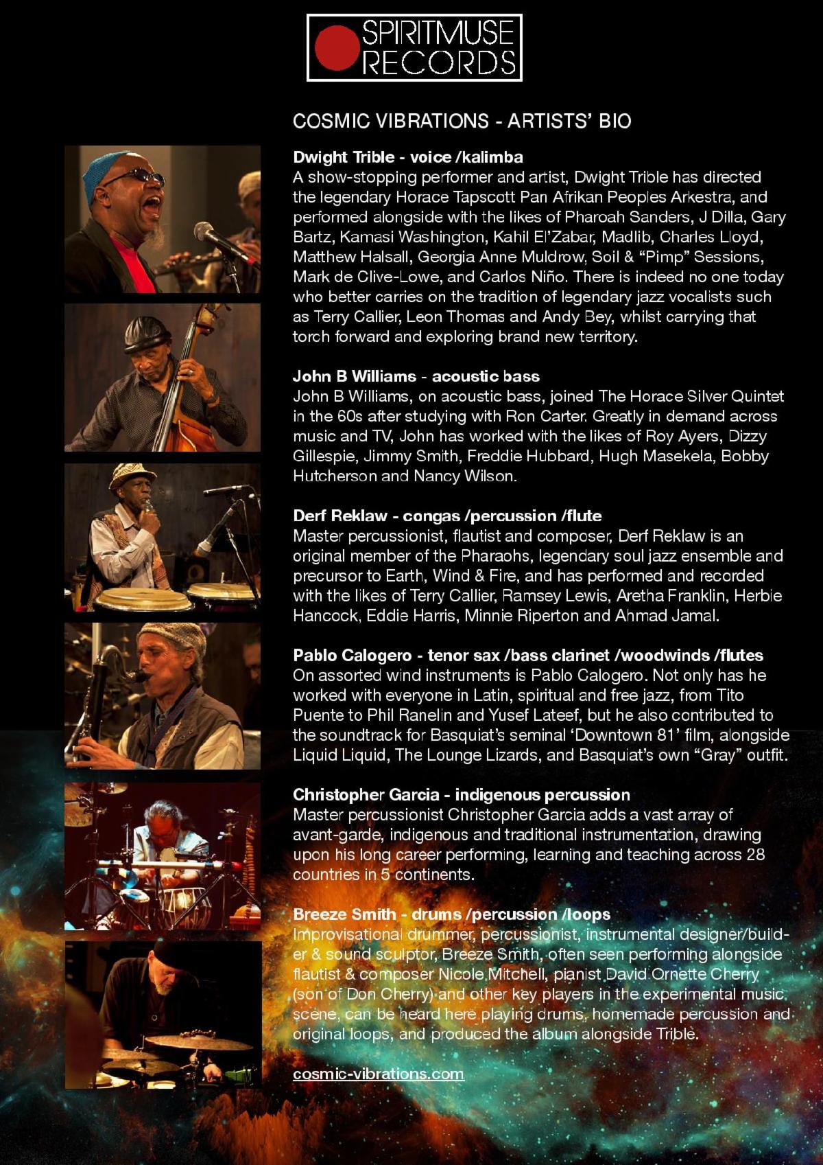 Cosmic Vibrations ft Dwight Trible! Soulful & Rhythmic Music!