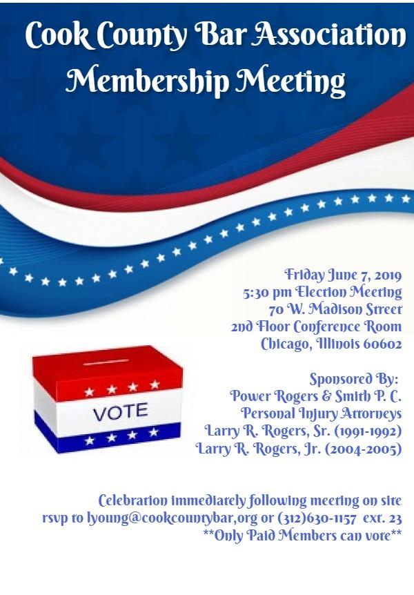 CCBA Election Information and Ballot For 2019- 2020 Bar Year