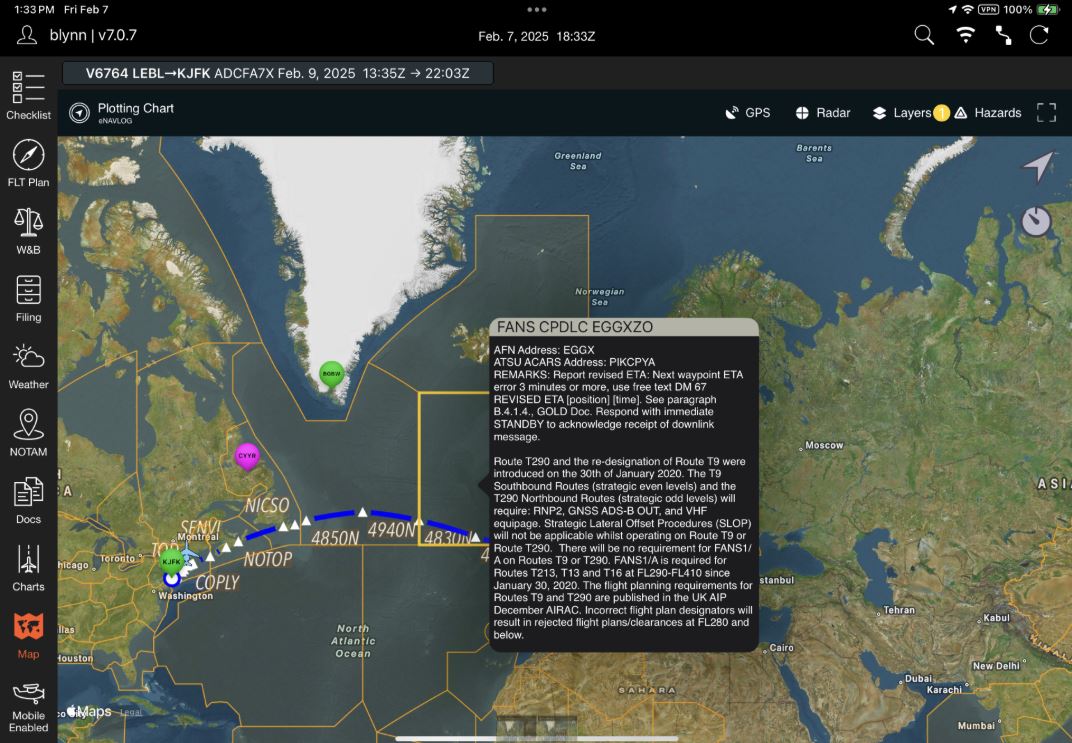 New Map Layers on the ARINCDirect iPad App