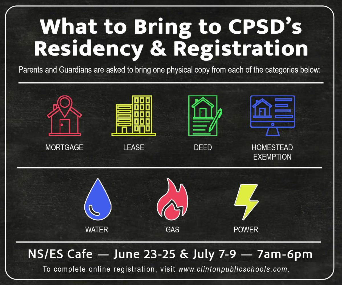 Registration and Residency Information for the 2026-2027 School Year