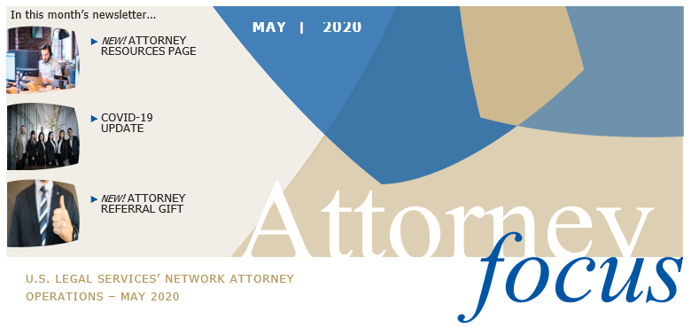 U.S. Legal Services - Attorney Newsletter - 2Q 2020