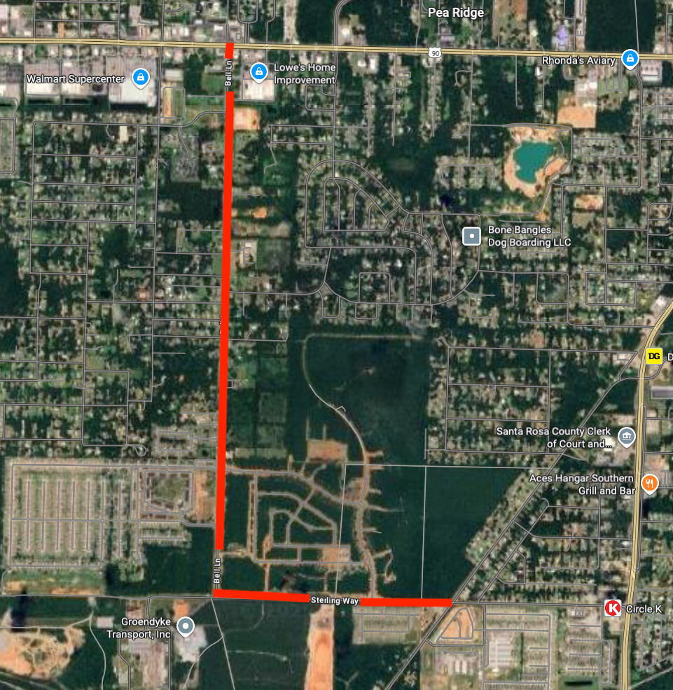 Sterling Way and Bell Lane closed to through traffic